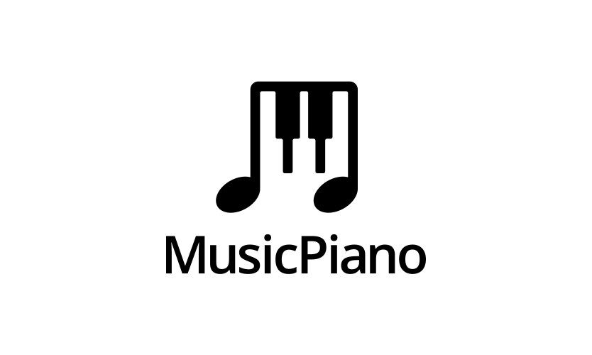 Black people music logo Royalty Free Vector Image