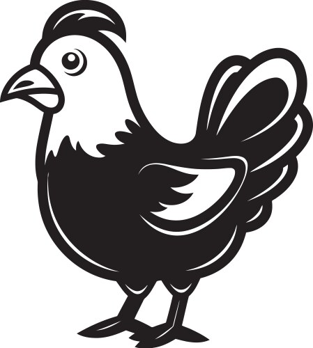 Plucky palette sleek black logo design Royalty Free Vector