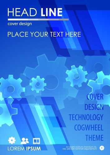 Brochure design template cover presentation Vector Image