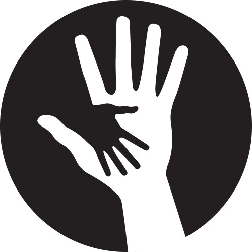 Caring hand Royalty Free Vector Image - VectorStock