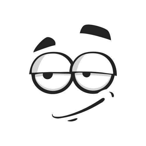 Sad face expression unhappy emoji cartoon Vector Image