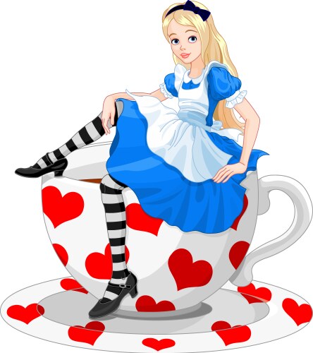 Alice in wonderland design Royalty Free Vector Image