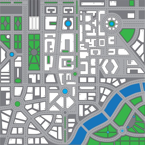 Us interstate highway map Royalty Free Vector Image