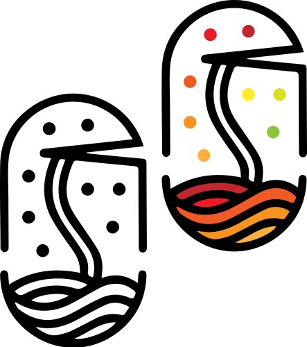 Evolution of fast food past to present Royalty Free Vector