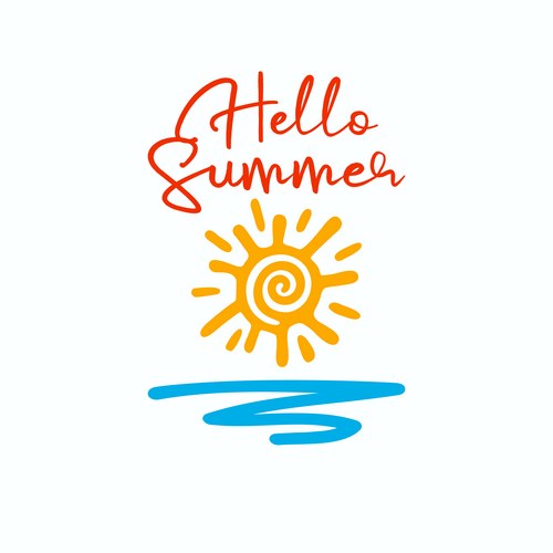Hello june banner with hearts and hand drawn – Royalty-Free Vector ...