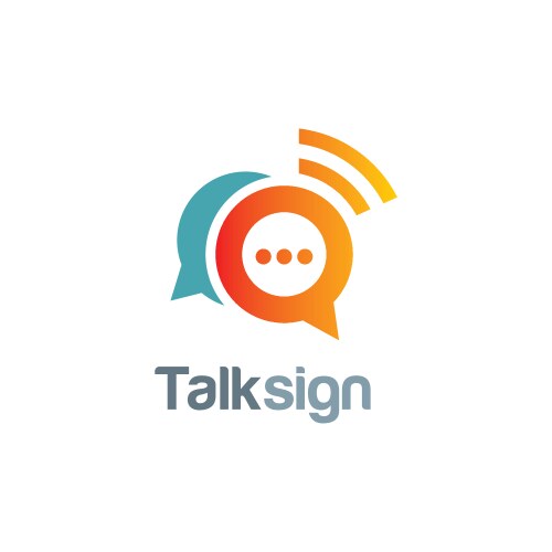 Communication logo Royalty Free Vector Image - VectorStock