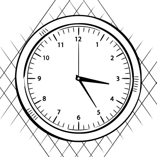 Wall Clock Drawing Vector Images (over 1,600)