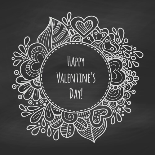 Blackboard chalk frame Royalty Free Vector Image