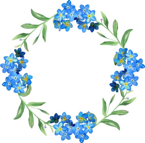 Forget me not Vector Images & Graphics for Commercial Use | VectorStock