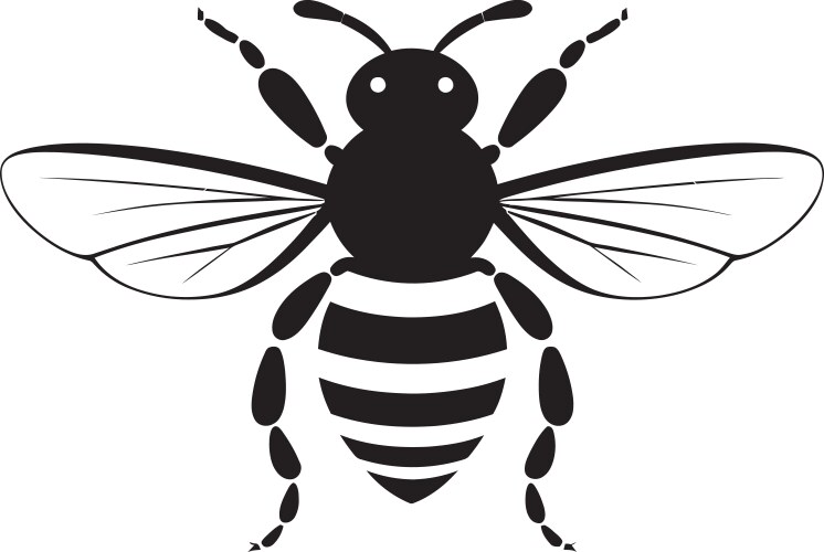 Honey bee majesty mark bee lineage badge Vector Image