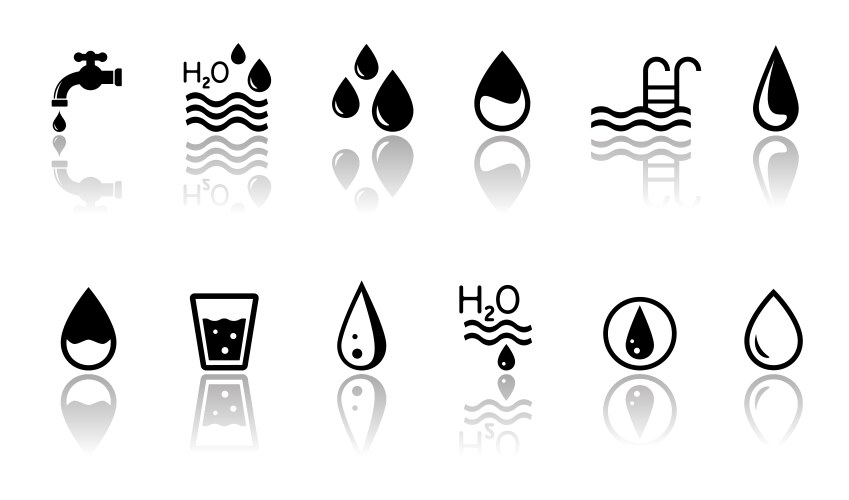 Water supply concept icon Royalty Free Vector Image