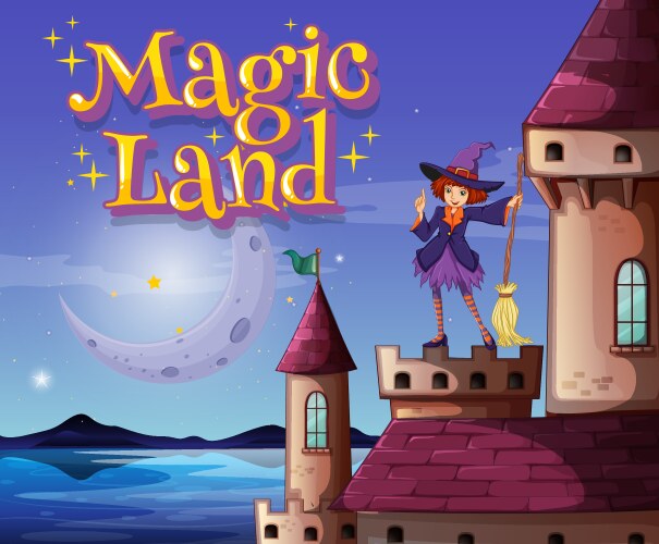 Game background with magic doors cartoon Vector Image