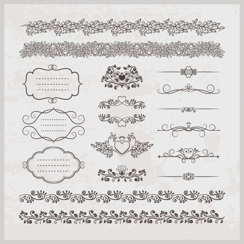 Intricate Borders Vector Images (over 4,300)