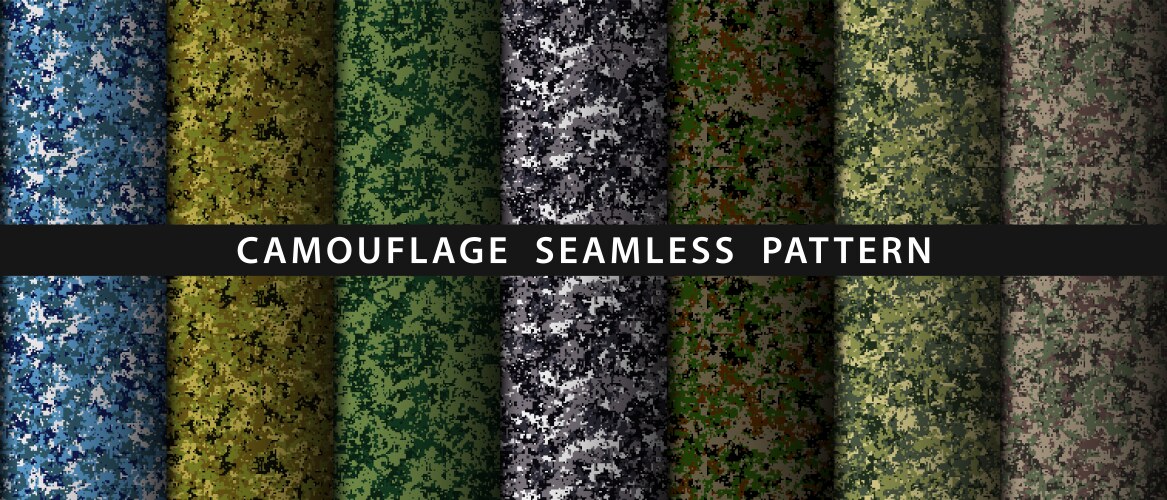 Pixel camouflage for a soldier army uniform Vector Image