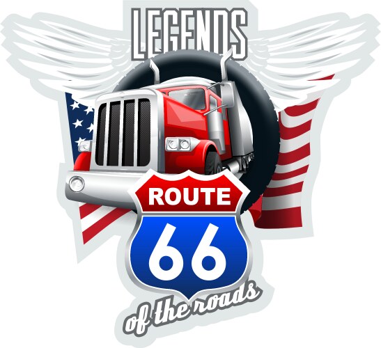 Route 66 Logo Vector Images (96)