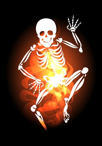 Skull fire image Royalty Free Vector Image - VectorStock