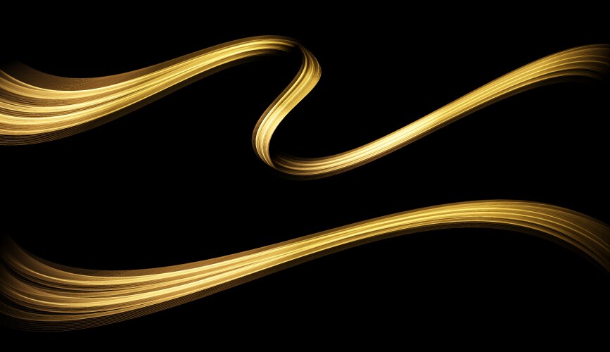 Golden abstract shape Royalty Free Vector Image