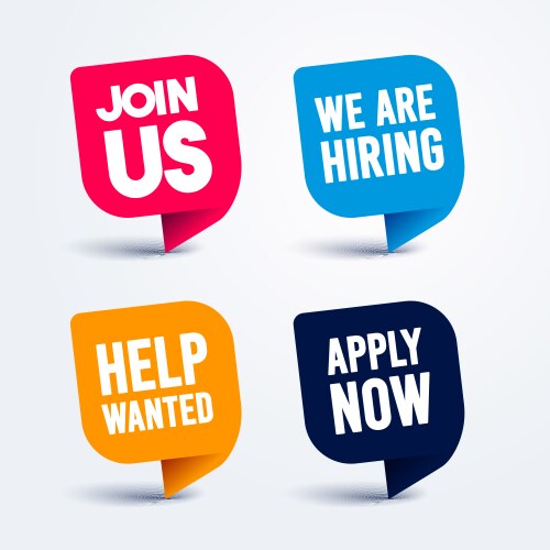 Are you awesome we re hiring recruitment template Vector Image