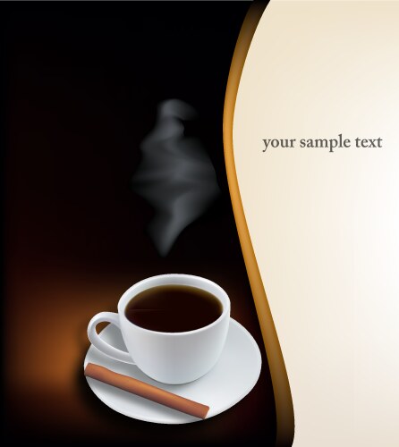 Coffee menu background Royalty Free Vector Image