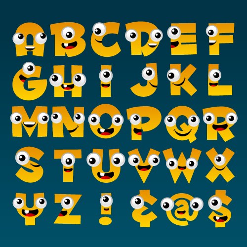 Alphabet Cartoon Vector Images (over 95,000)