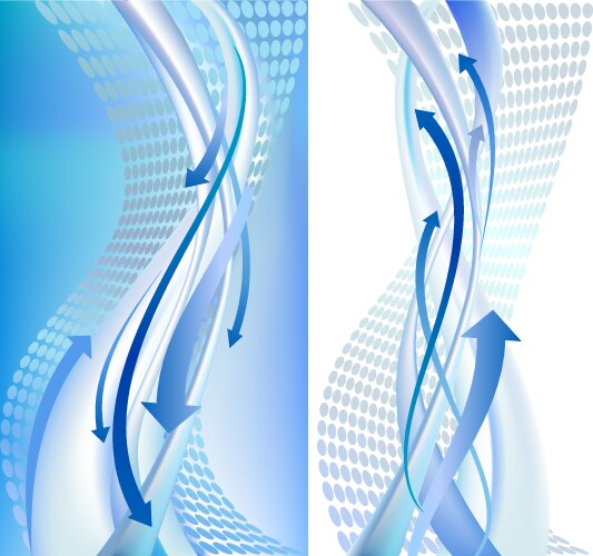 Abstract blue arrows direction dynamic speed Vector Image
