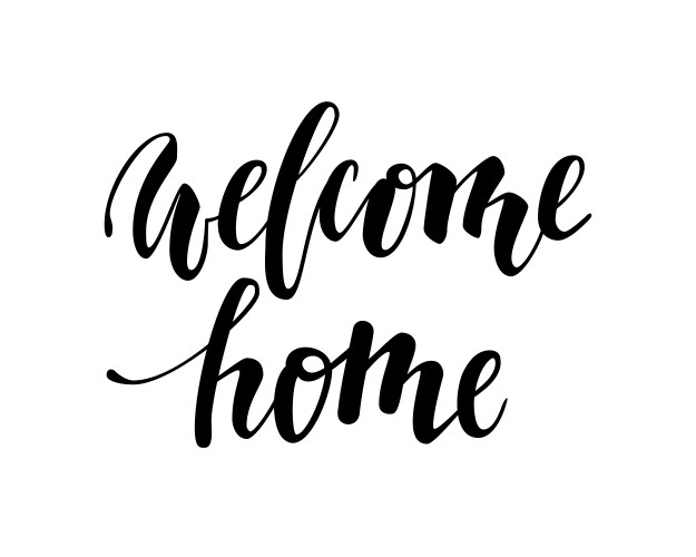 Welcome Home Calligraphy Vector Images (over 940)