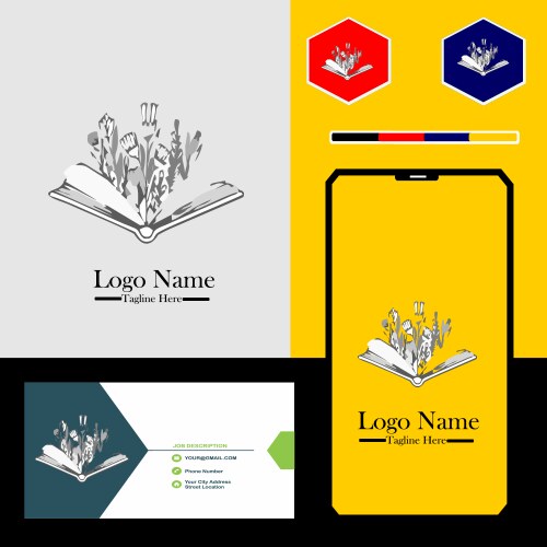 Human and hands logo design template Royalty Free Vector