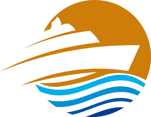 Cute smiling sailboat Royalty Free Vector Image