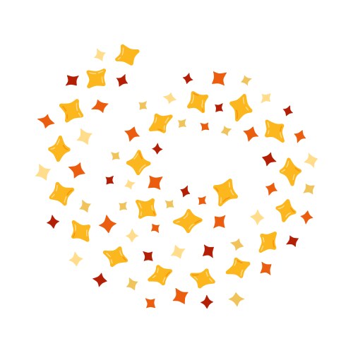 Cute hand drawn curly stars cloud clipart Vector Image