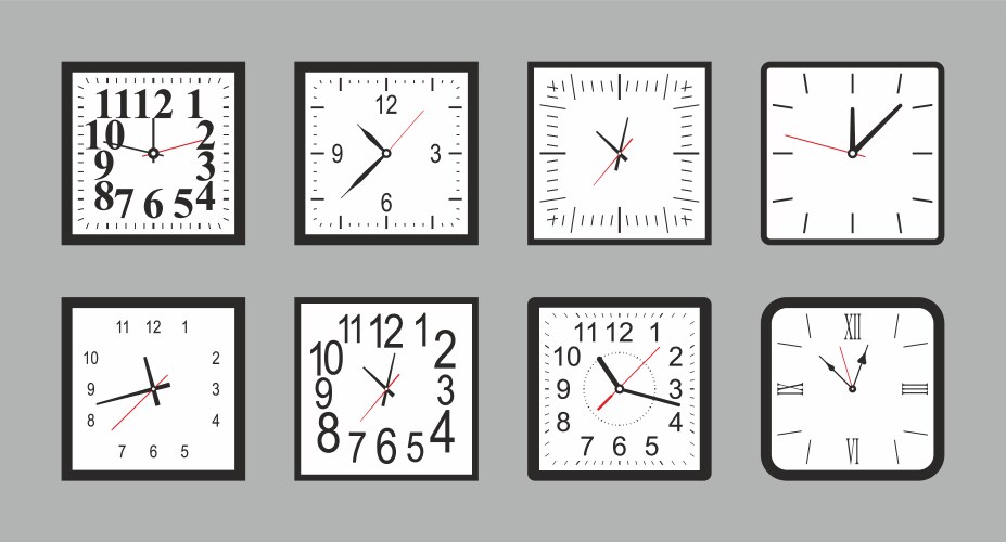 Square Clock Dial Vector Images (over 1,300)