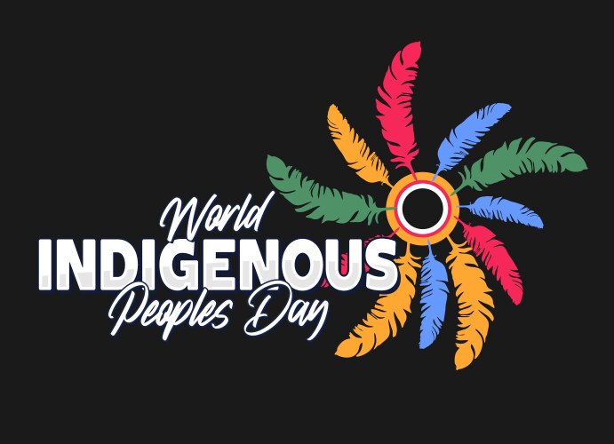 World indigenous peoples day for all Royalty Free Vector