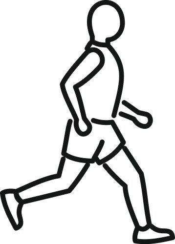 Running Person Outline Vector Images (over 7,000)
