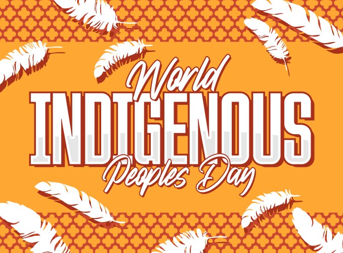World indigenous peoples day for all Royalty Free Vector