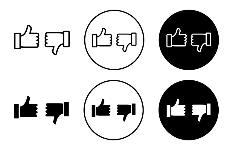 Thumbs Up Down Flat Icon Vector Images (over 2,500)