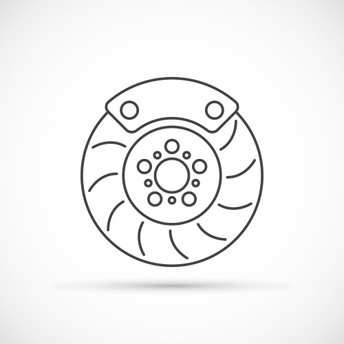 Disc brake logo Royalty Free Vector Image - VectorStock