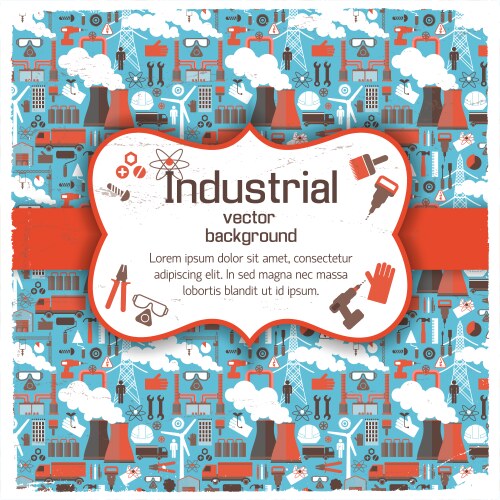 Industrial tools background Royalty Free Vector Image