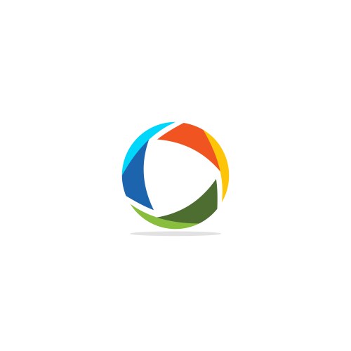 Colorful Rotation Logo - Spin & Circle Vector Image
