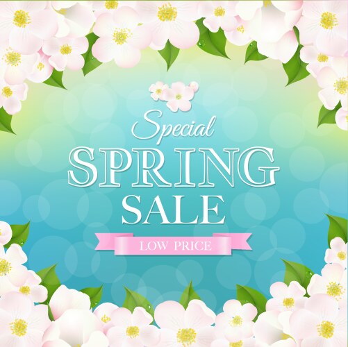 Spring sale poster Royalty Free Vector Image - VectorStock