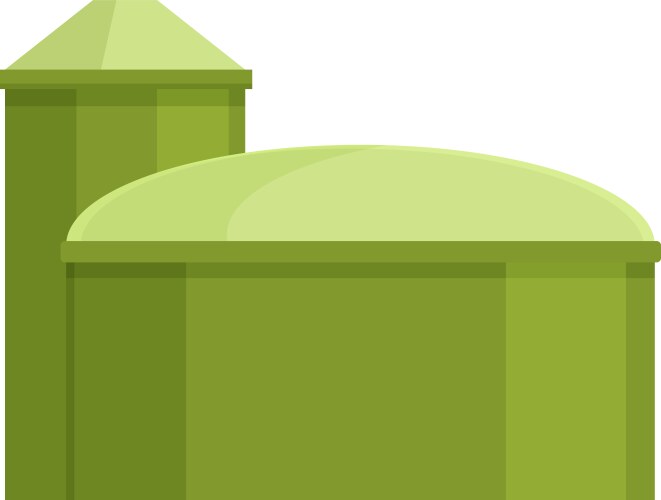 Biogas tank icon cartoon sugar source Royalty Free Vector