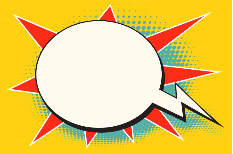 Boom comic book explosion Royalty Free Vector Image