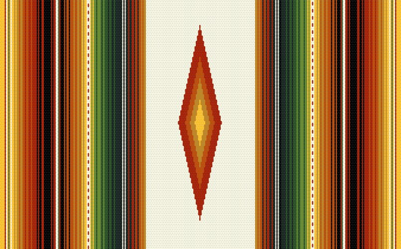 Mexican blanket stripes seamless pattern Vector Image