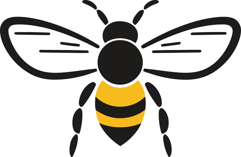 Beehive tribal mark bee monarchy seal – Royalty-Free Vector | VectorStock