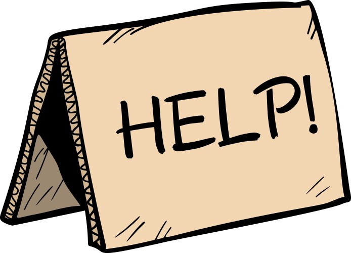 Signal for help international gesture Royalty Free Vector