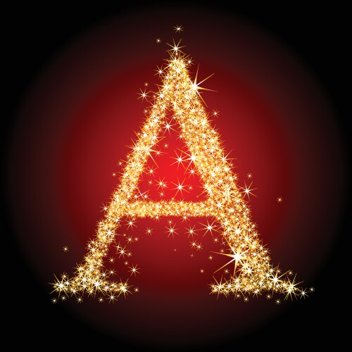 Letter star s Royalty Free Vector Image - VectorStock