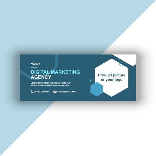 Marketing banner template Royalty Free Vector Image