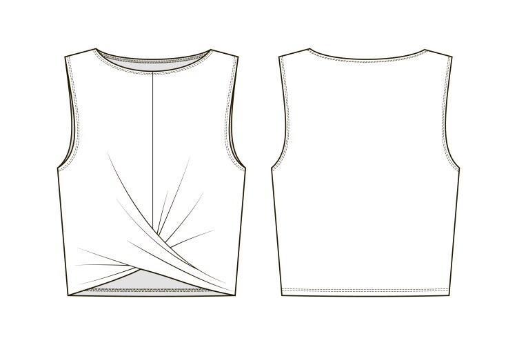 Crop Top Template Vector Images (over 1,300)