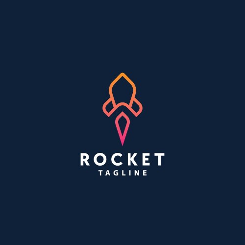 Logo symbol design flat style Royalty Free Vector Image