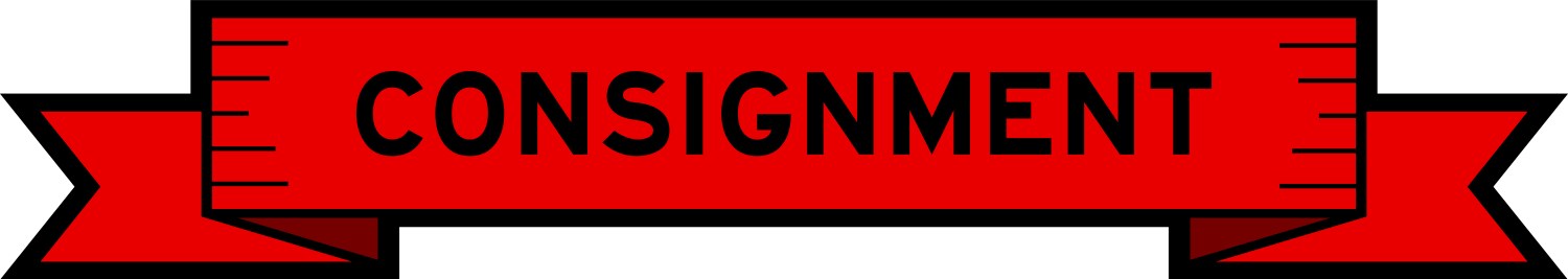 Ribbon label banner with word merchant in red Vector Image