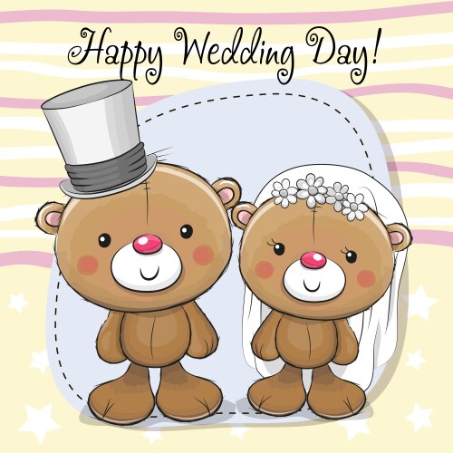 Cartoon kids playing bride and groom Royalty Free Vector