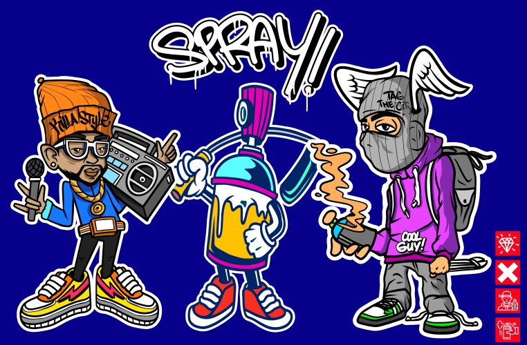 Graffiti Character Vector Images (over 15,000)